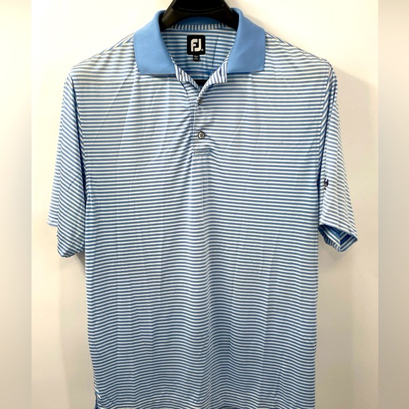 FootJoy | Shirts | Fj Footjoy Polo Shirt Performance Wicking Golf Blue ...